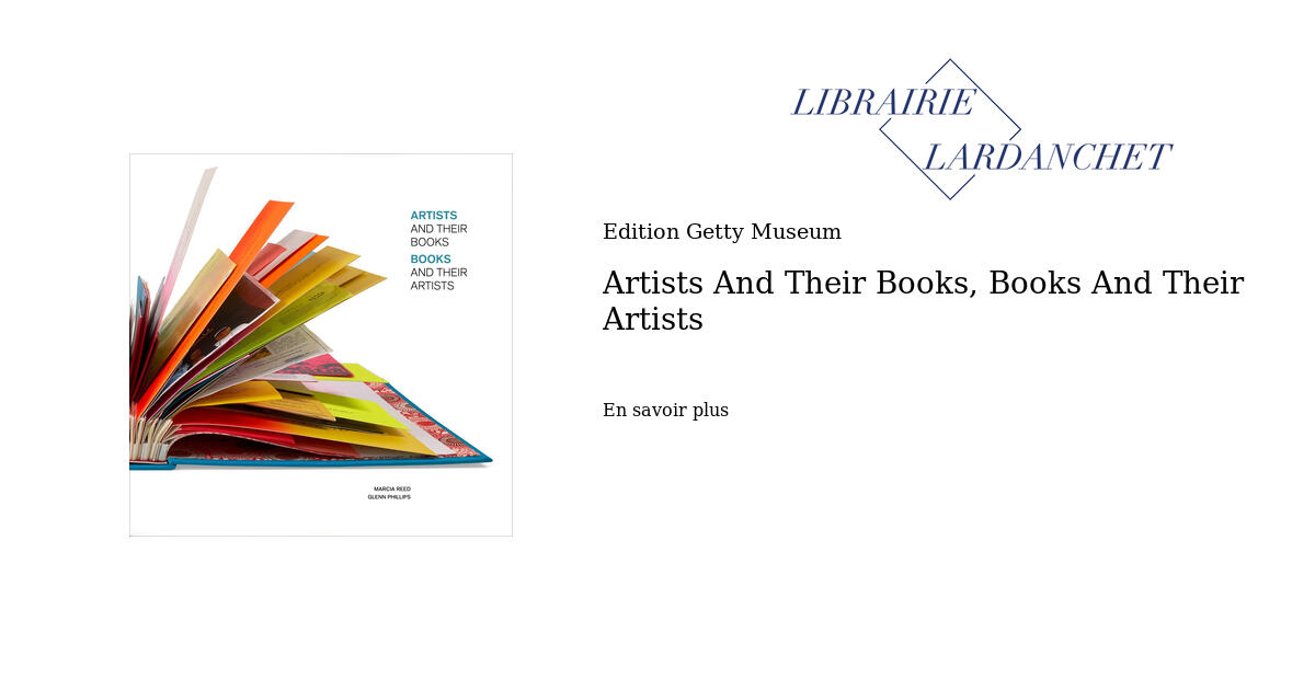 Artists And Their Books, Books And Their Artists