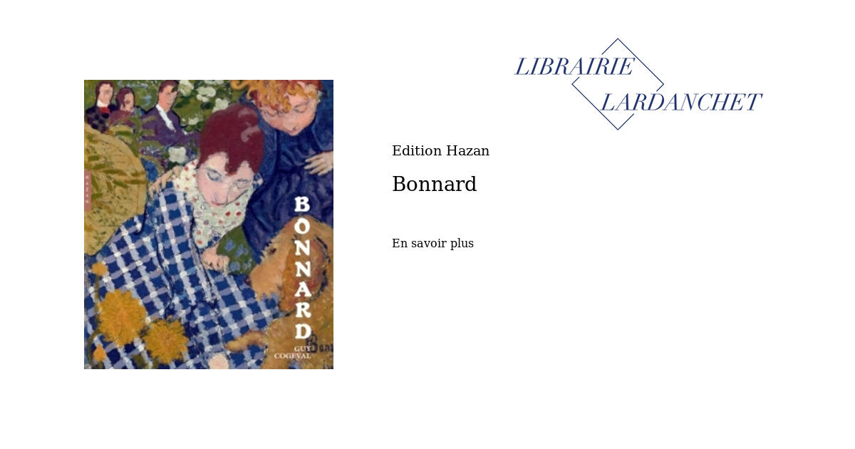 Bonnard | Librairie Lardanchet Paris