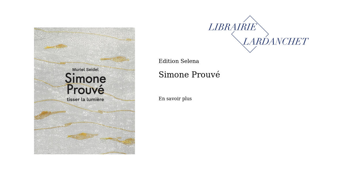 Simone Prouvé | Librairie Lardanchet Paris