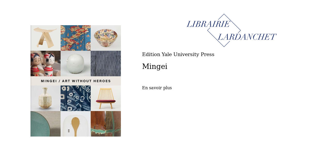 Mingei | Librairie Lardanchet Paris